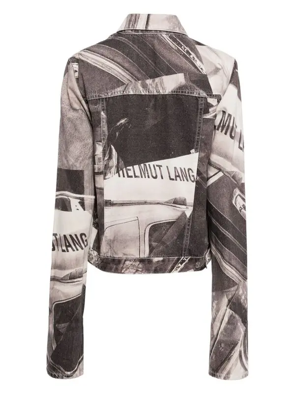 Helmut Lang Graphic-print Zip-up Jacket