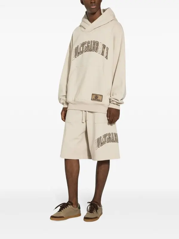 Dolce & Gabbana Logo-embroidered Cotton Hoodie