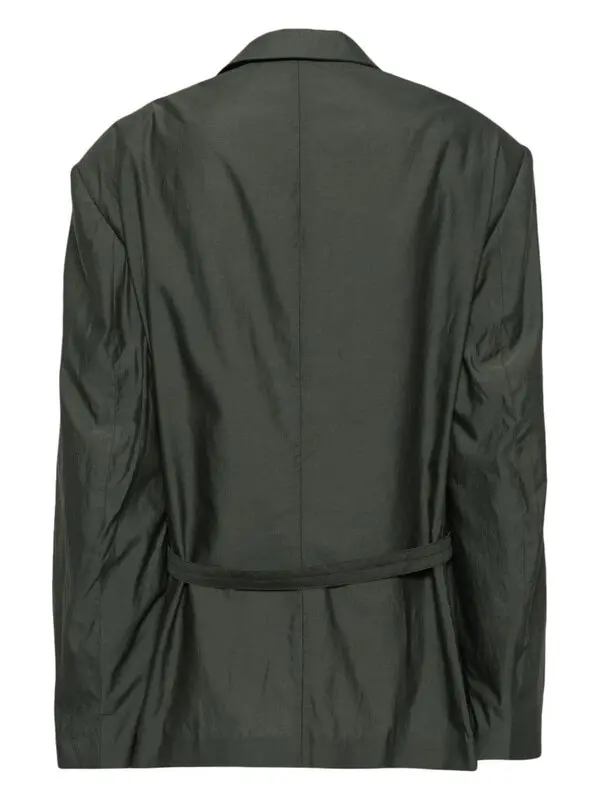 LEMAIRE Double-breasted Belted Blazer - Grey