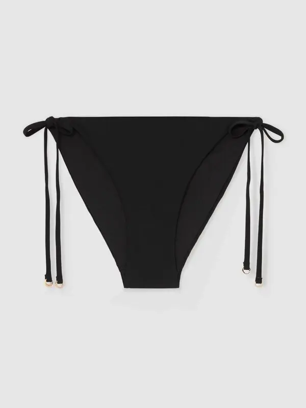 REISS Riah Bikini Bottom - Black