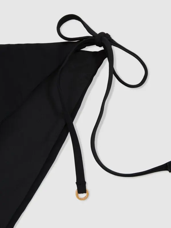 REISS Riah Bikini Bottom - Black