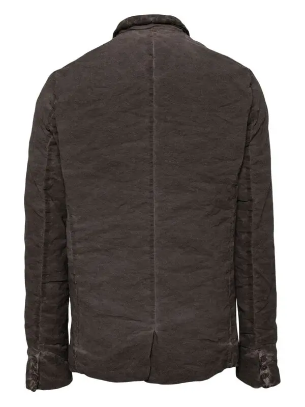 POÈME BOHÉMIEN Single-breasted Crinkled Shirt Jacket