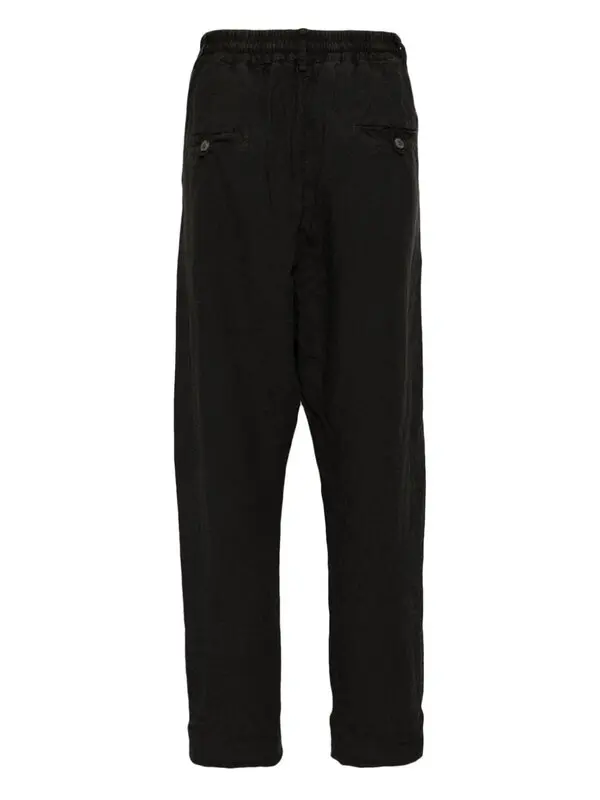 POÈME BOHÉMIEN Linen Straight Trousers
