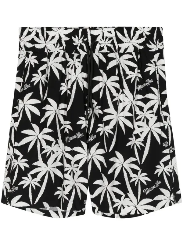 MAUNA KEA Palm Tree-print Track Shorts
