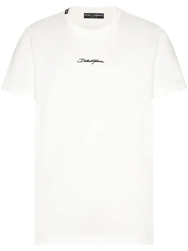 Dolce & Gabbana Logo-print Cotton T-shirt - White