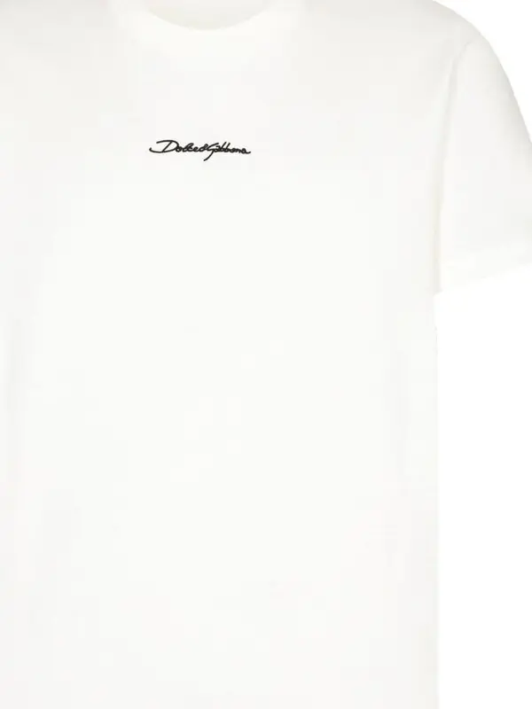 Dolce & Gabbana Logo-patch Cotton T-shirt