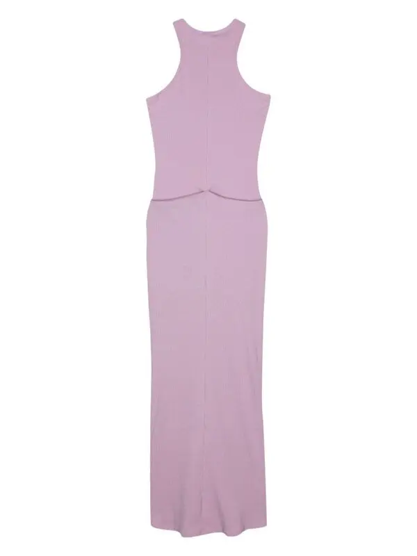 ALESSANDRO VIGILANTE Fine-ribbed Maxi Dress