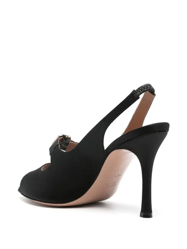 MALONE SOULIERS Celeste Crystal-buckle Slingback Sandals