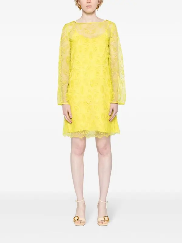 Max Mara Bracco Motif-embroidered Midi Dress