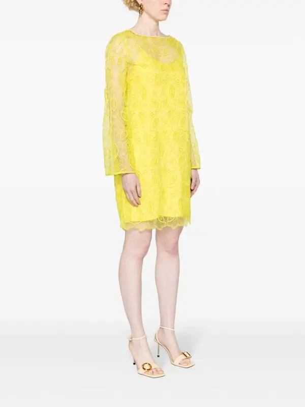 Max Mara Bracco Motif-embroidered Midi Dress