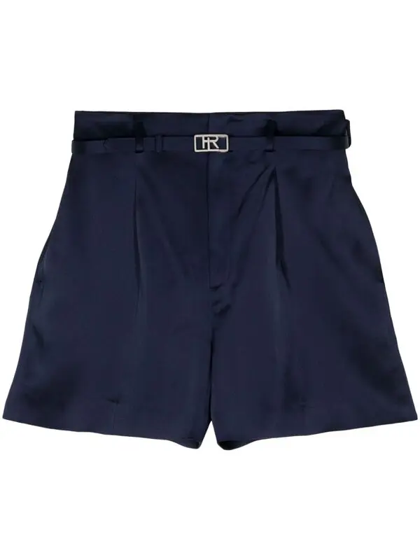 Ralph Lauren Belted Satin Shorts