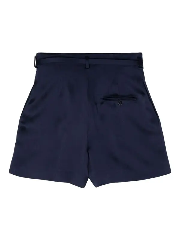 Ralph Lauren Belted Satin Shorts