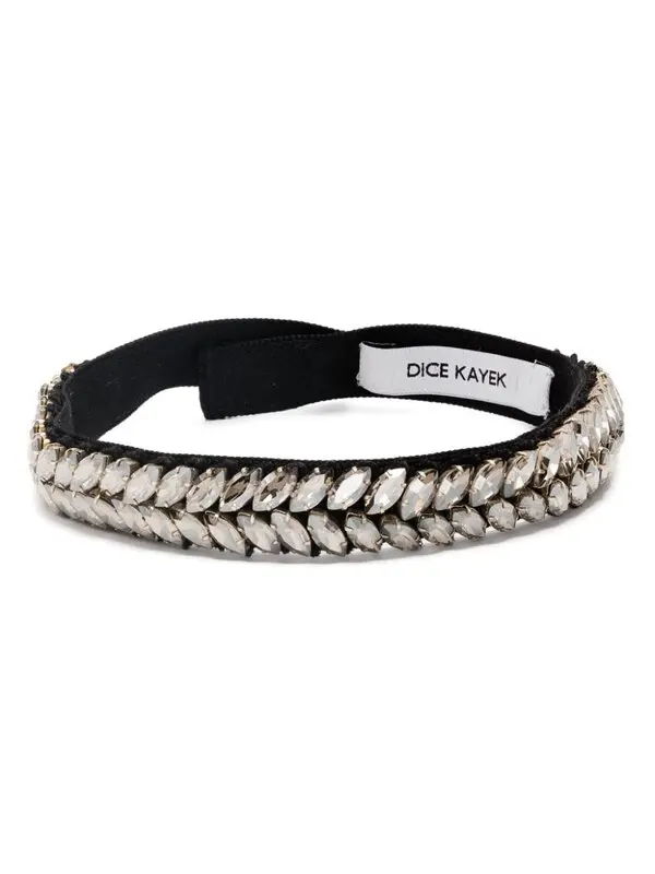 Dice Kayek Crystal-embellished Bracelet - Black