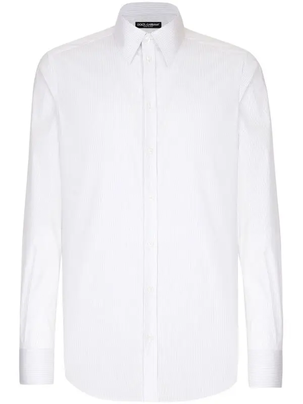 Dolce & Gabbana Stretch Cotton Shirt - White