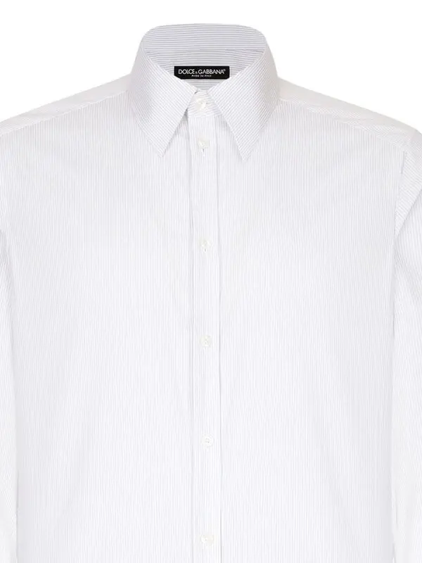 Dolce & Gabbana Stretch Cotton Shirt - White