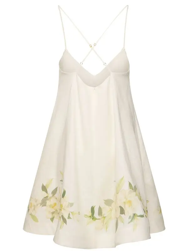 Zimmermann Harmony Swing Linen Mini Dress