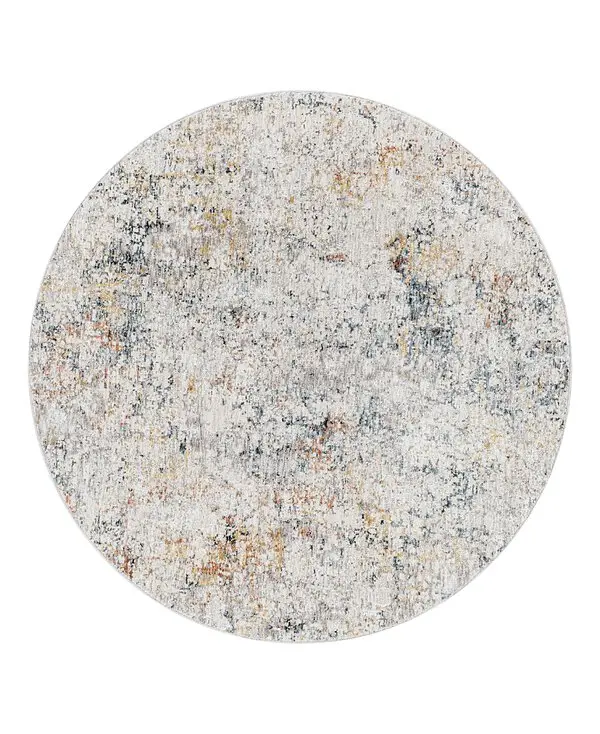 Livabliss Laila Laa-2304 Round Area Rug, 7'10 X 7'10 - Silver