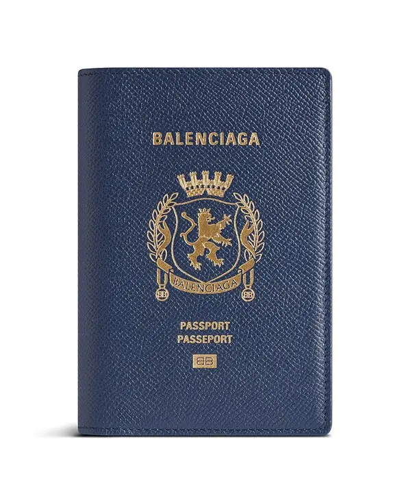 Balenciaga Passport Holder - Passport Blue