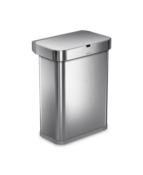 SIMPLEHUMAN 58 Liter Sensor Trash Can With Liner Pocket - No Color