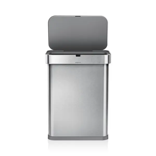 SIMPLEHUMAN 58 Liter Sensor Trash Can With Liner Pocket - No Color