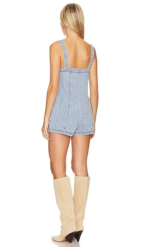 Show Me Your Mumu Mission Denim Romper - Lakeridge