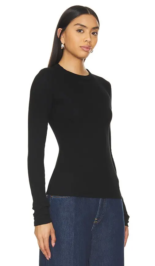 Cotton Citizen Verona Crew Shirt In Black - Jet Black
