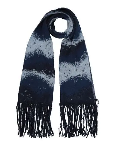 Isabel Benenato Scarf Deep Teal Mohair Wool, Polyamide, Wool - Navy