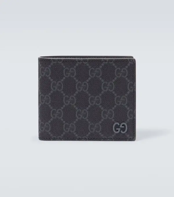 Gucci Gg Canvas Wallet - Black