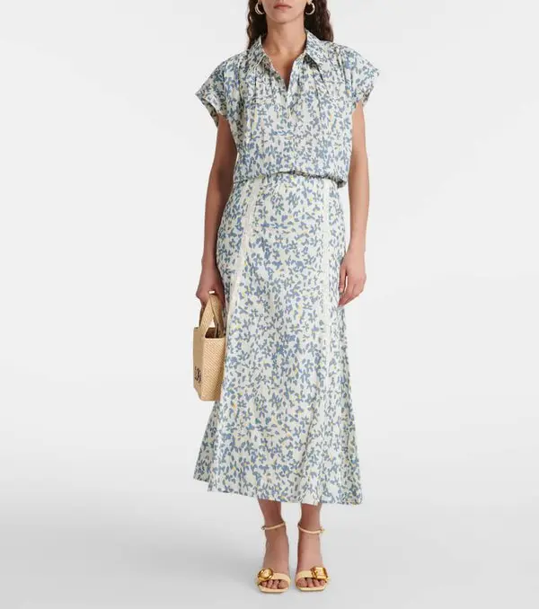 Velvet By Graham & Spencer Paulette Floral Cotton Blouse