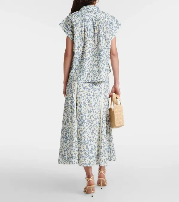 Velvet By Graham & Spencer Paulette Floral Cotton Blouse