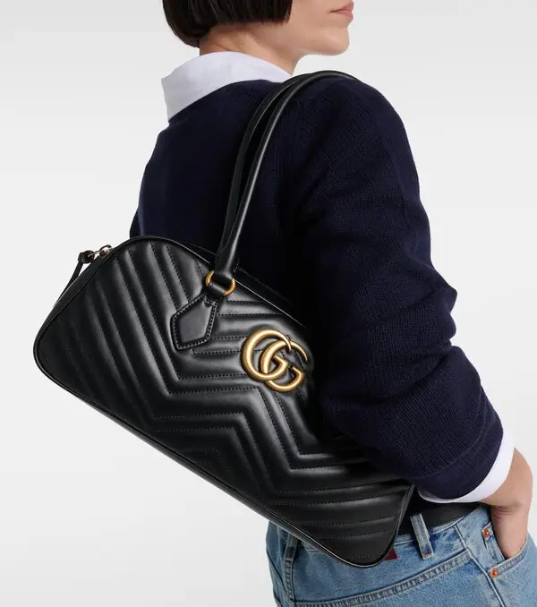 Gucci Gg Marmont Medium Leather Shoulder Bag