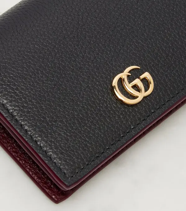 Gucci Gg Marmont Leather Wallet - Black