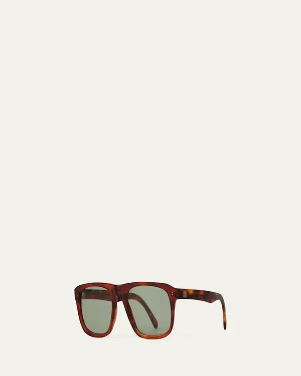 TOTEME The Navigator Square Sunglasses - Havana