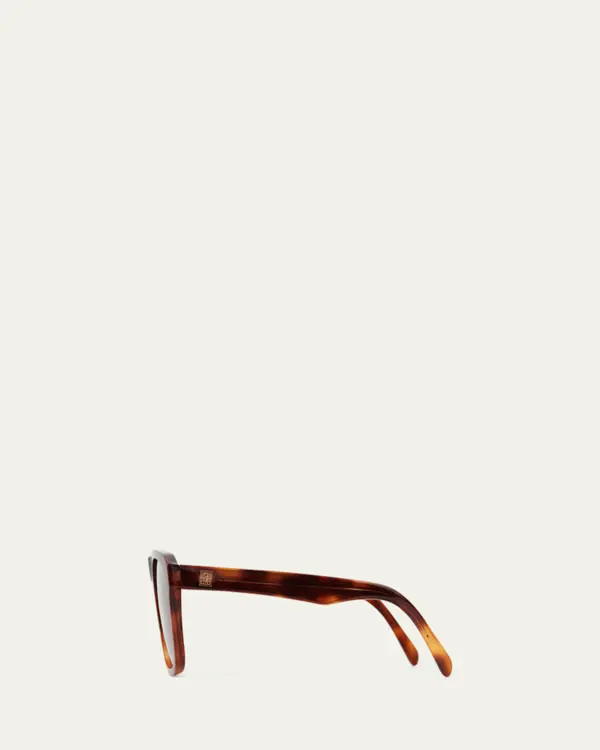 TOTEME The Navigator Square Sunglasses - Havana