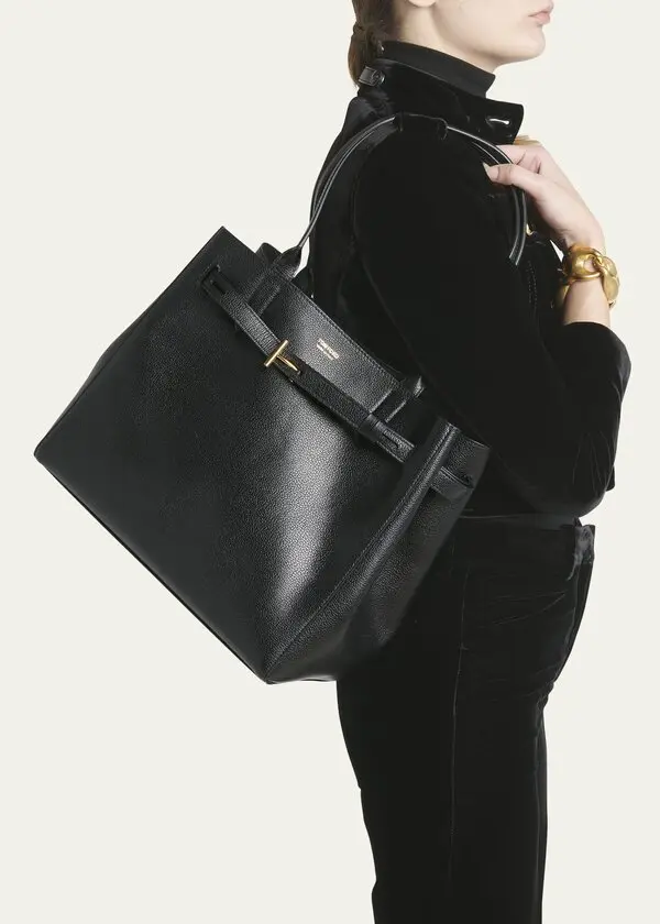 TOM FORD Audrey Medium Tote Bag - Black