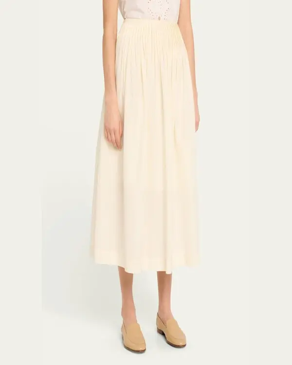 LOULOU STUDIO Artemis Pleated Maxi Skirt