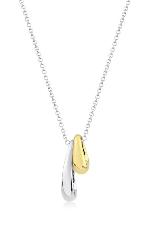 KLOTO Ease Double Pendant Necklace - Silver & Gold