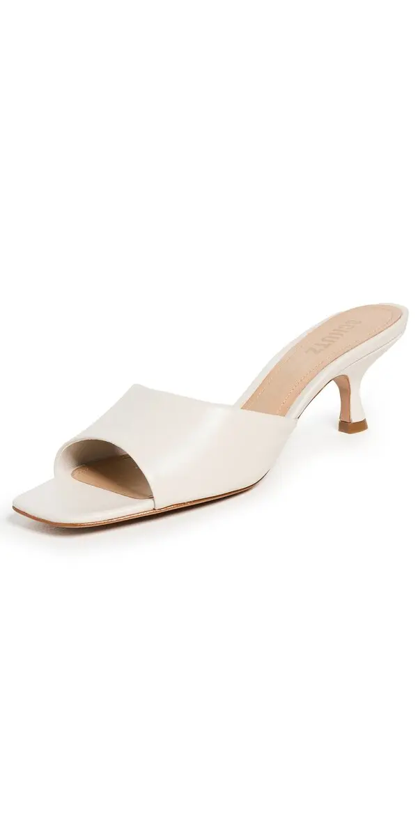 Schutz Dethalia Slide Heels - Pearl