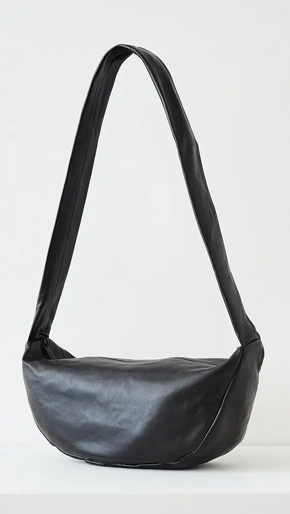 ST. AGNI Soft Crescent Lambskin Shoulder Bag
