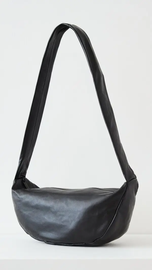 ST. AGNI Soft Crescent Lambskin Shoulder Bag