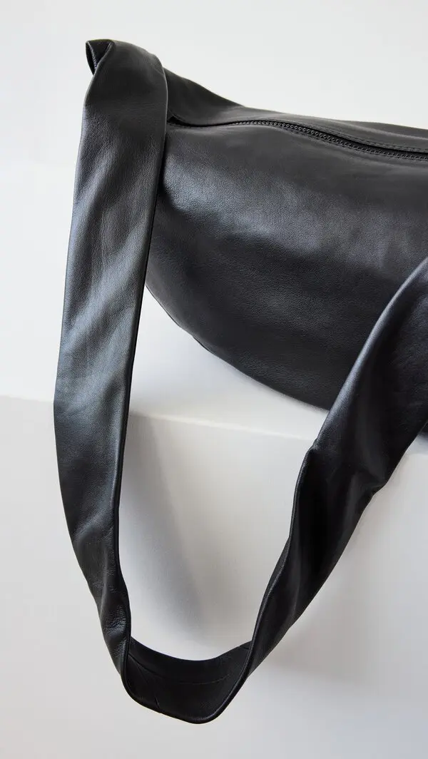 ST. AGNI Soft Crescent Lambskin Shoulder Bag