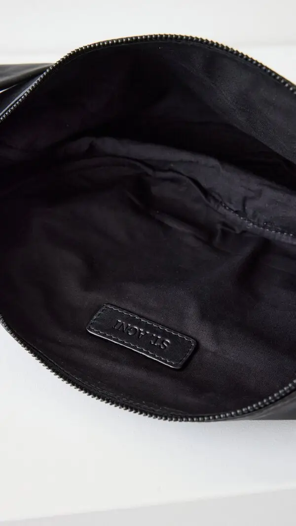 ST. AGNI Soft Crescent Lambskin Shoulder Bag