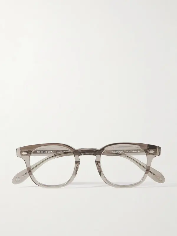 Garrett Leight Sherwood Square-frame Optical Lenses - Neutrals