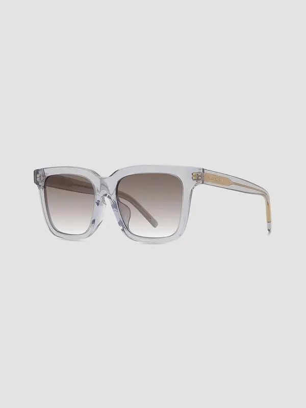 Givenchy Gv Day Rose Rectangular Sunglasses - Translucent Grey Gradient