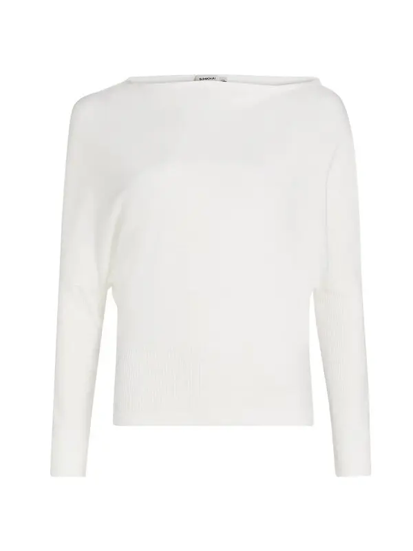 Simkhai Lavina Wool-blend Off-the-shoulder Sweater - Ivory