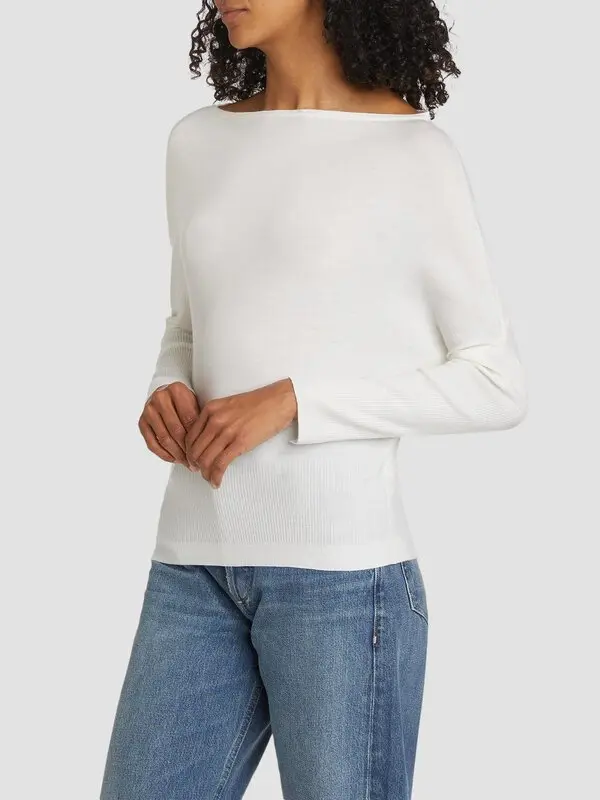 Simkhai Lavina Wool-blend Off-the-shoulder Sweater - Ivory