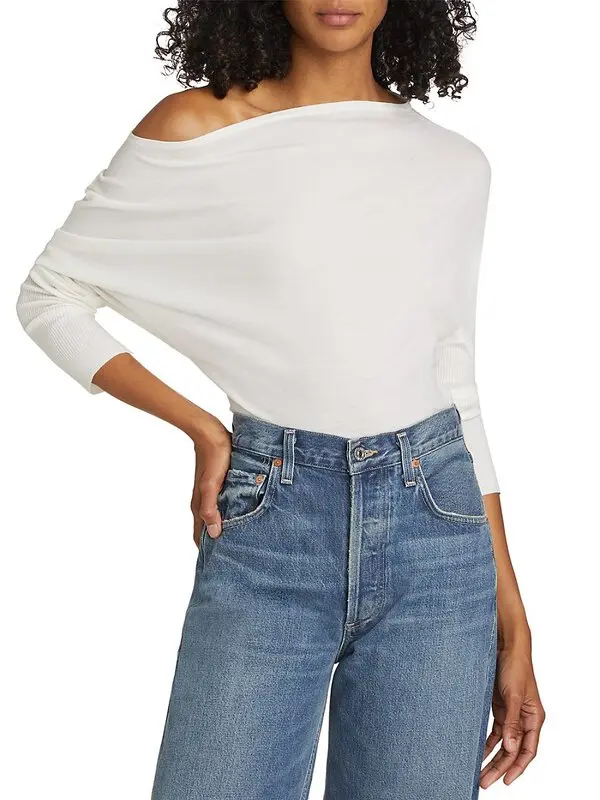 Simkhai Lavina Wool-blend Off-the-shoulder Sweater - Ivory