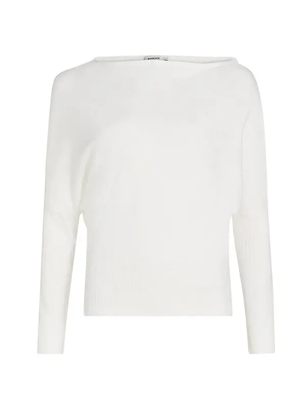 Simkhai Lavina Wool-blend Off-the-shoulder Sweater - Ivory