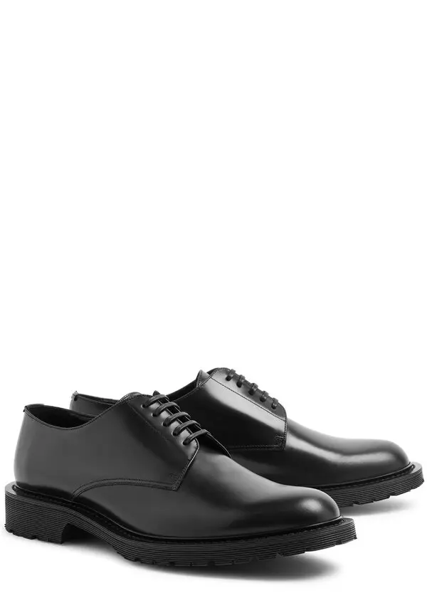 Saint Laurent Vaughn Leather Derby Shoes