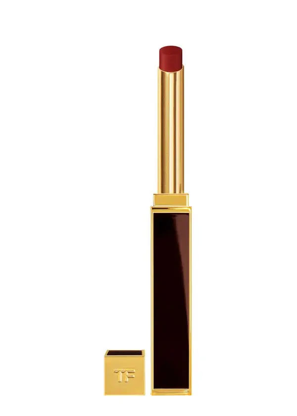 TOM FORD Slim Lip Color Shine, Makeup Sheer Finish, Moisturizing Formula, Neutral Shade - Atelier Red